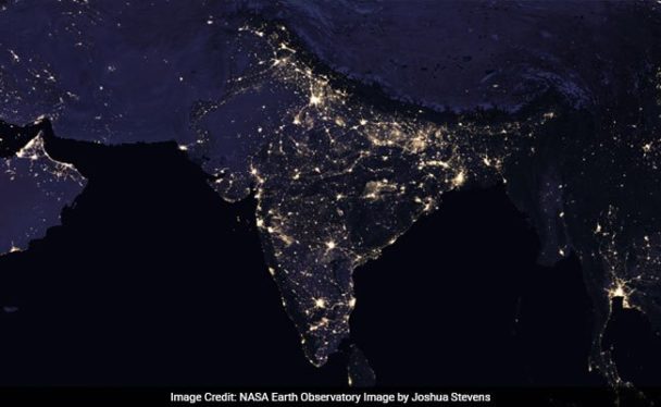 Map : South Asia at Night – Infographic.tv – Number one infographics ...