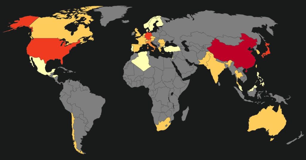 Map : Total Solar Power Capacity by Country (2016) – Infographic.tv ...