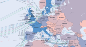 Map : Undersea internet cables map of Europe - Infographic.tv - Number ...