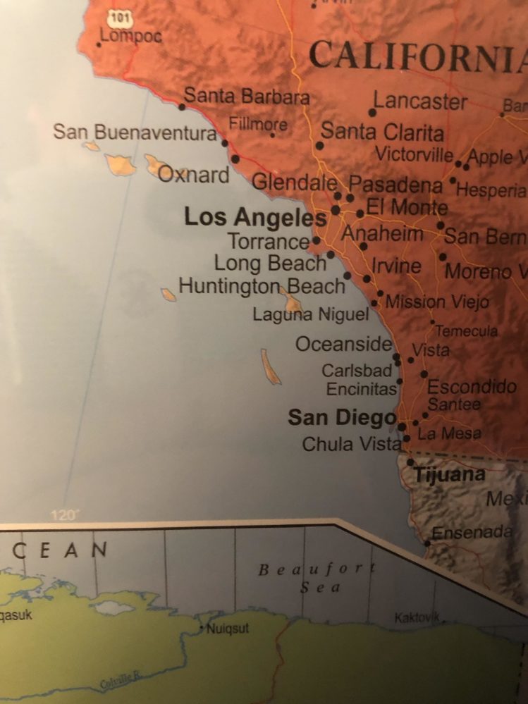 Map : Why does my map display islands off the coast of the U.S. as a ...