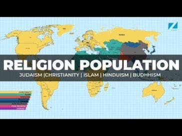 Map : World Map – Religion Population – Judaism | Christanity | Islam ...