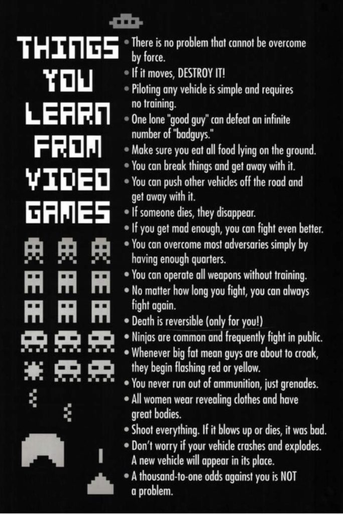 Visual : Things you learn from video games. – Infographic.tv – Number ...