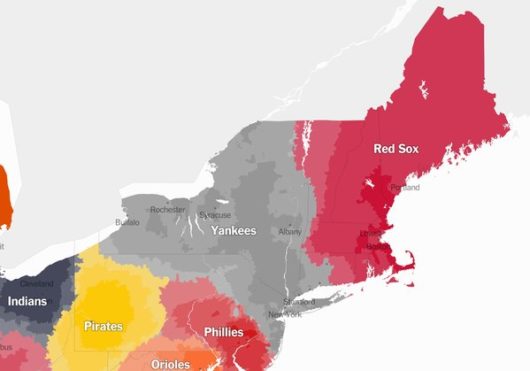 data visualization : A Map of Baseball Nation – Infographic.tv – Number ...