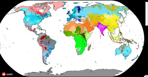 data visualization : Ethno-Racial World Map - Infographic.tv - Number ...