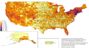 data visualization : Italian Americans by county, 2013-2017 American ...