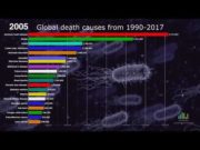 data visualization : [OC] Top 20 Leading Death Causes From 1990-2017 ...