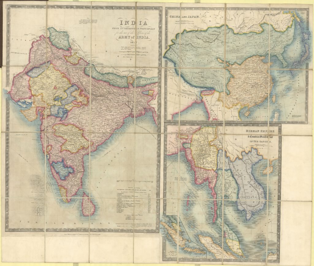 Map : 1857 map of South Asia, East Asia, and Indochina – Infographic.tv ...