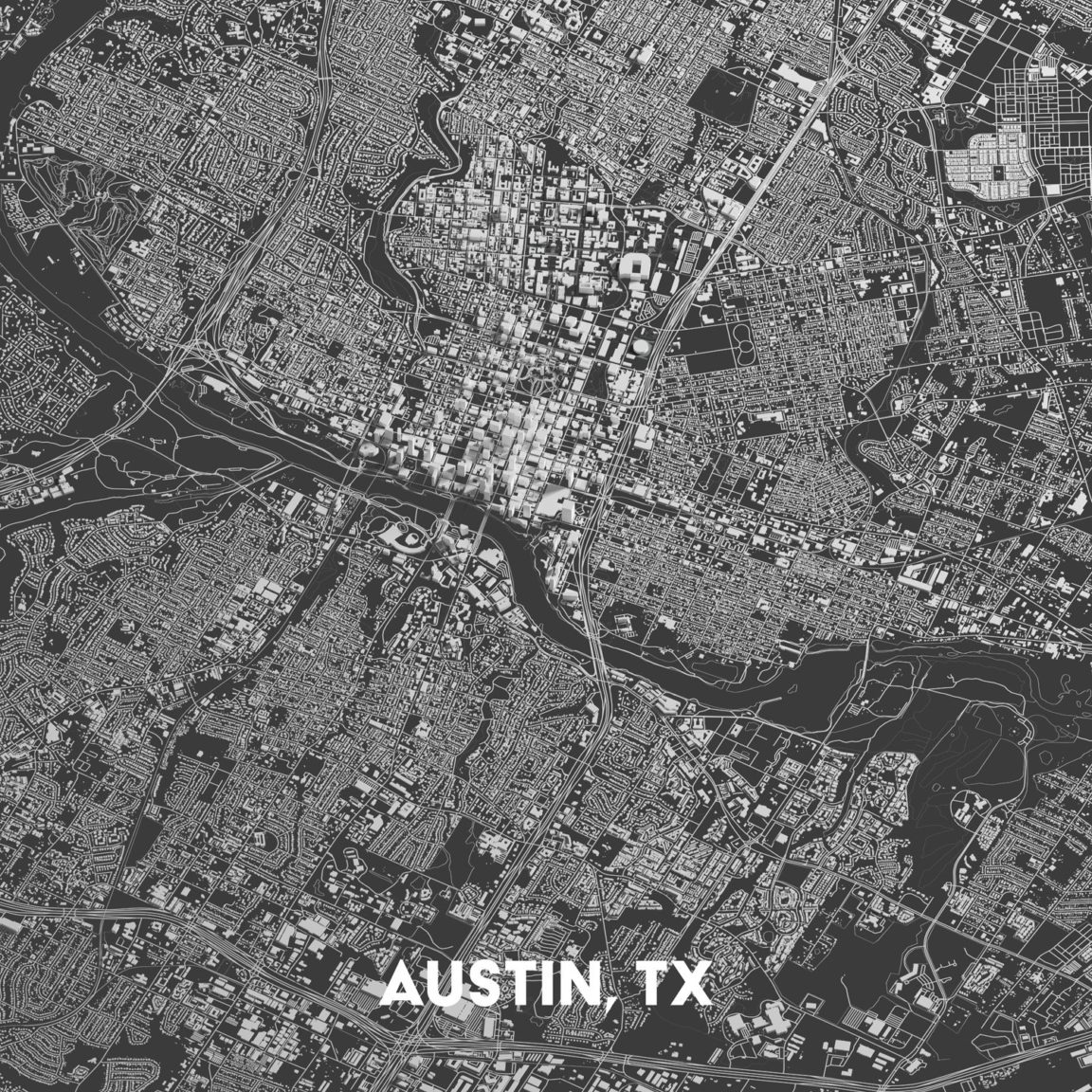 Map : 3D map of Austin, TX – Infographic.tv – Number one infographics ...