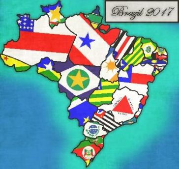 Map : A map of Brazil’s states with their flags – Infographic.tv ...
