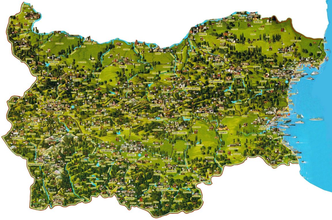 Map : Landmarks of Bulgaria – Infographic.tv – Number one infographics ...