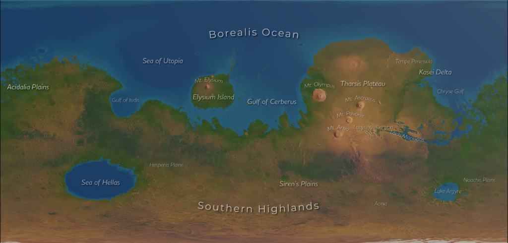 Map : Map of a terraformed Mars – Infographic.tv – Number one ...