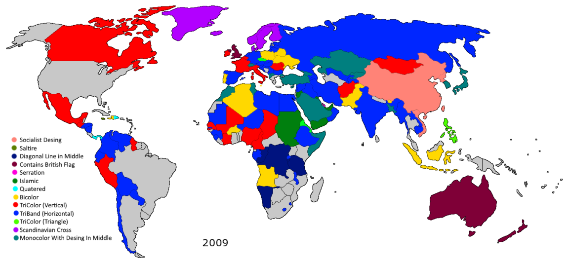 Map : Map of diffrent types of flags – Infographic.tv – Number one ...