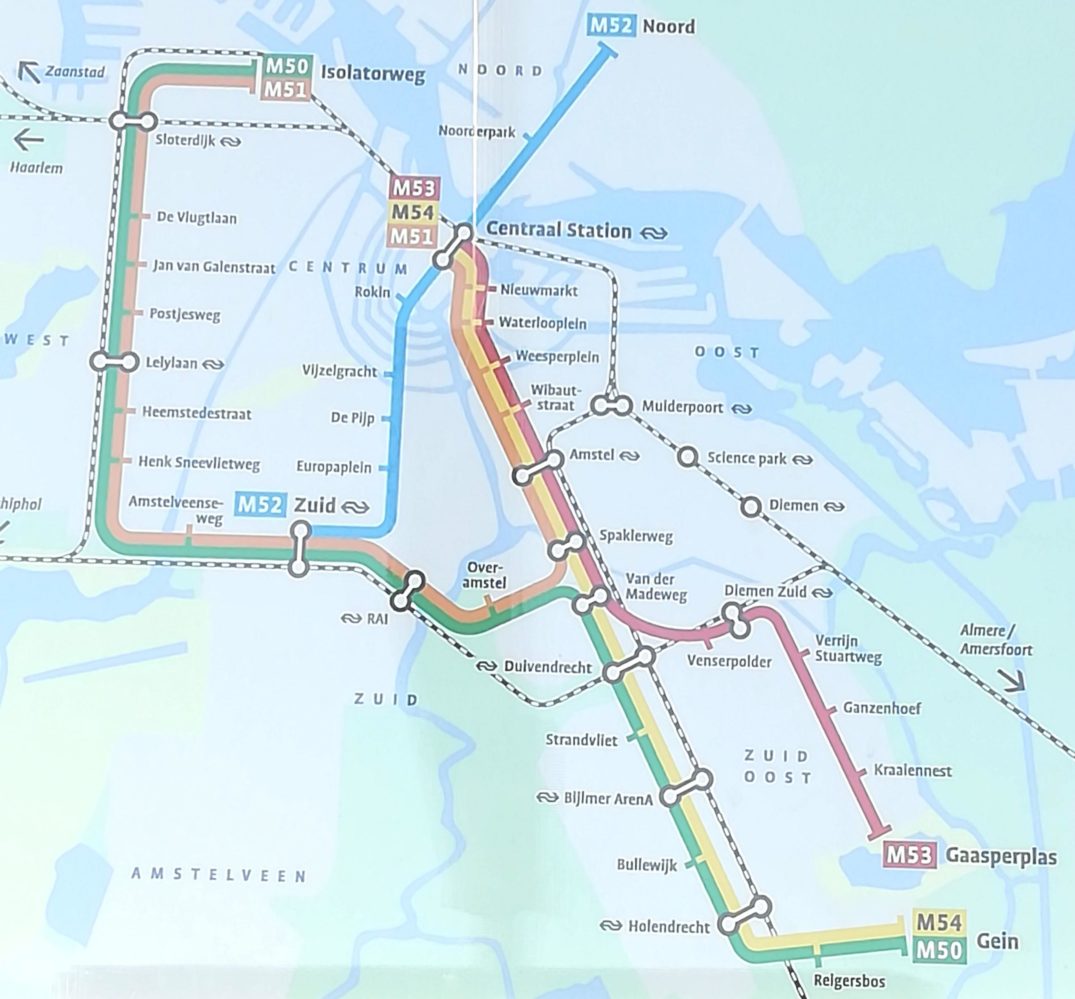 Map : Map of the Amsterdam Metro – Infographic.tv – Number one ...