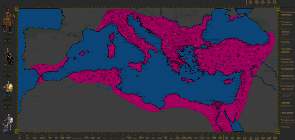 Map : [OC] The Byzantine Empire at the time of Justinian, 555 AD. [8400 ...