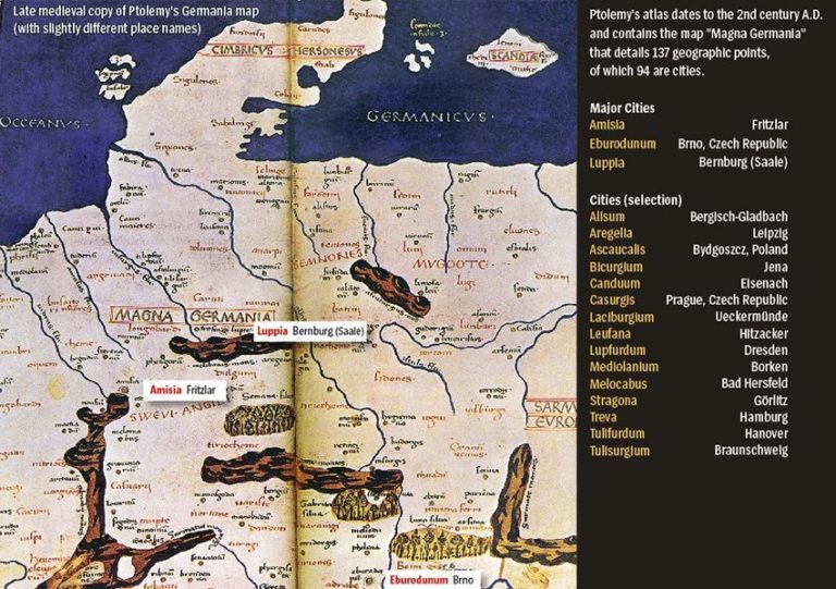 Map : Ptolemy’s Magna Germania – Infographic.tv – Number one ...