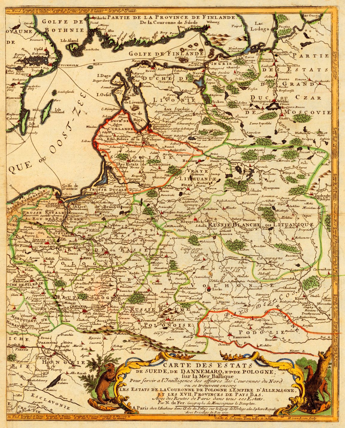 Map : South-East Baltics, 1700 – Infographic.tv – Number one ...