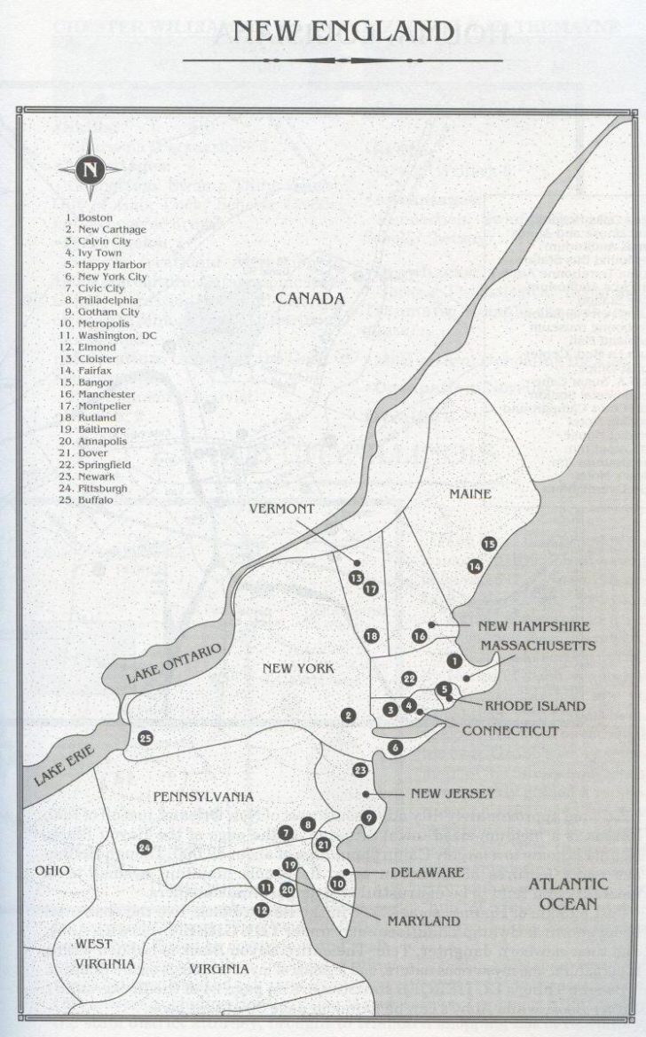 Map : The North East of the DC Universe – Infographic.tv – Number one ...