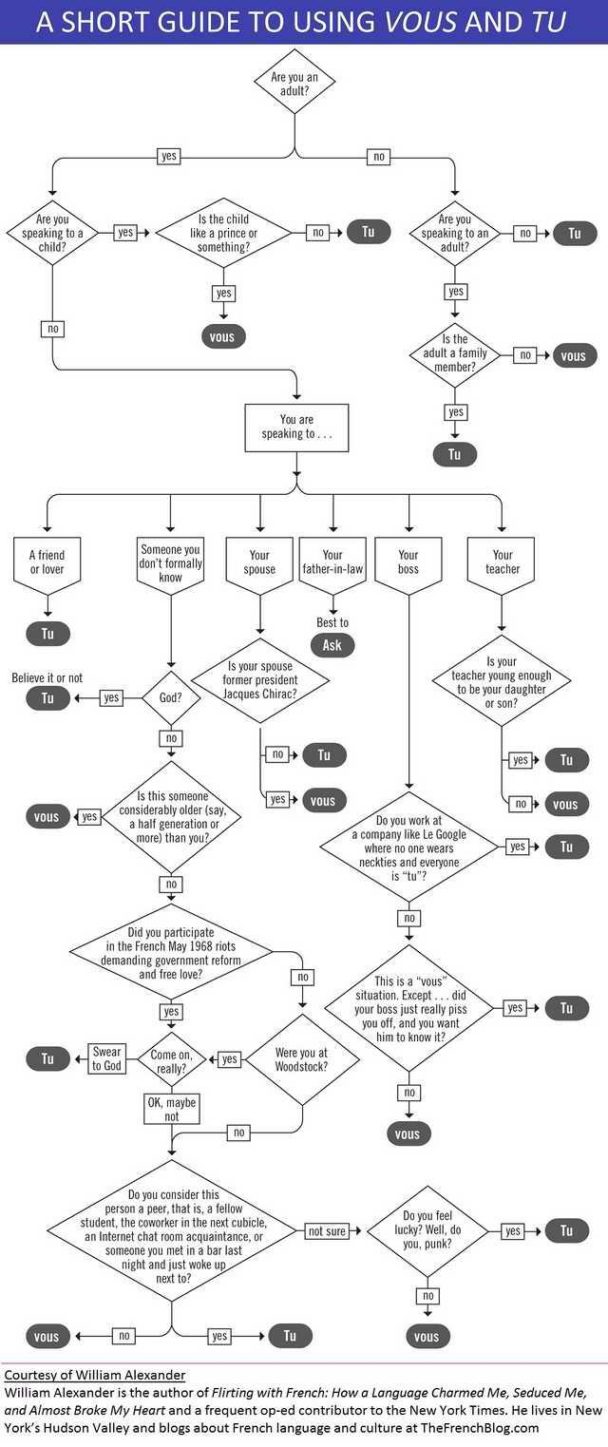 Visual : Whether to use ‘tu’ or ‘vous’ in French – Infographic.tv ...