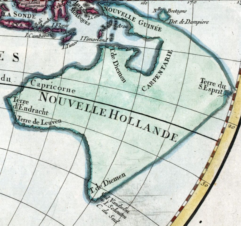 Map : 1771 map of Australia – Infographic.tv – Number one infographics ...