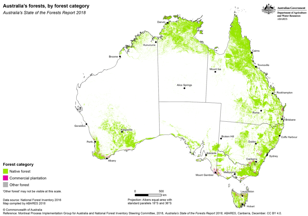 Map : Australia’s Forests – Infographic.tv – Number one infographics ...