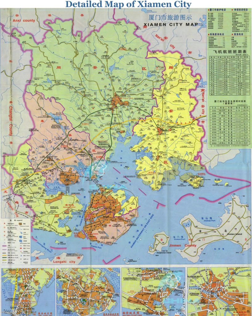 Map : Detailed Map of Xiamen, China – Infographic.tv – Number one ...