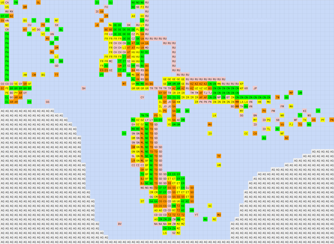 Map : I was inspired by u/mathwrath55’s rectangle border map to make a ...