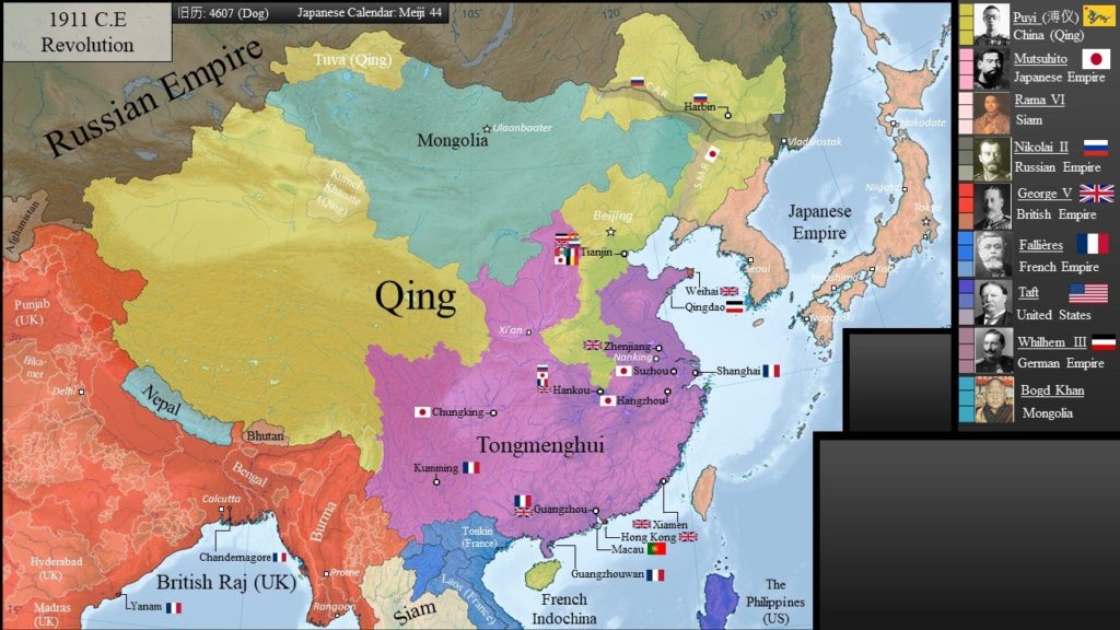 Map : Imperialism in early 20th century East Asia – Infographic.tv ...