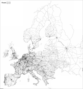 Map : Major Roads in Europe – Infographic.tv – Number one infographics ...