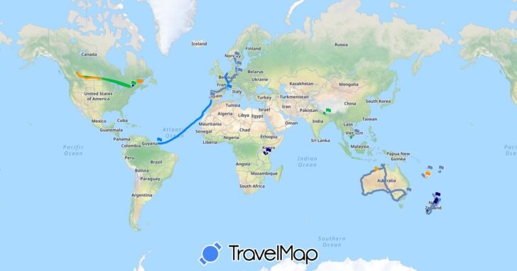 Map : My Global Travel Map – Infographic.tv – Number one infographics ...