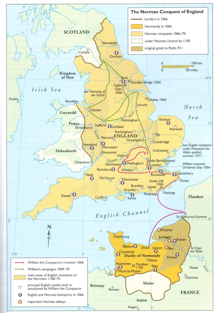 Map : Normans conquest of England – Infographic.tv – Number one ...