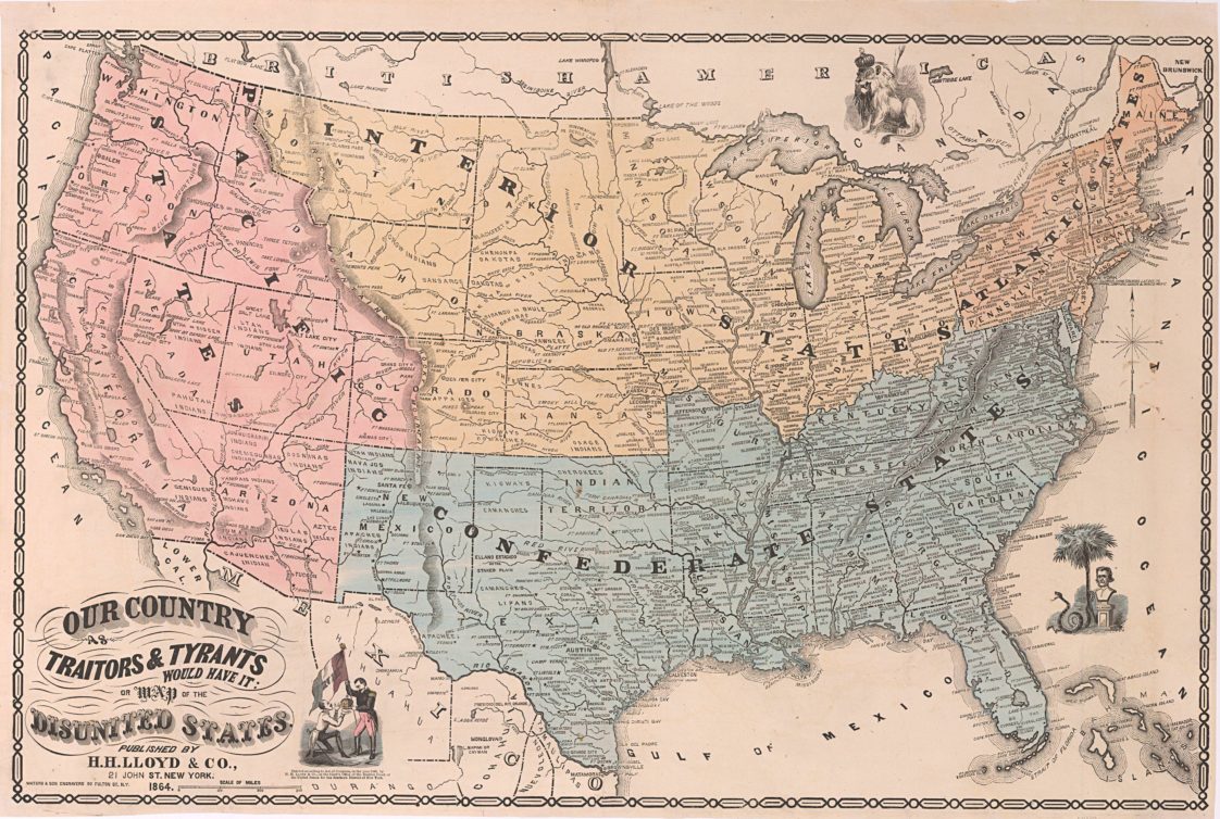 Map : Our Country as Traitors & Tyrants Would Have It or Map of the ...