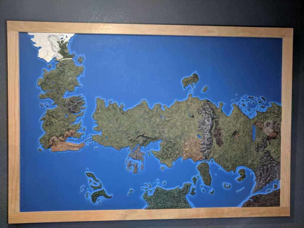 Map : Relief Map of the Known World in Game of Thrones - Infographic.tv ...