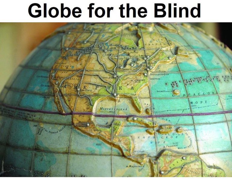 Map : This is how a globe for the blind looks like! – Infographic.tv ...
