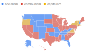 Map : United States – socialism vs capitalism vs communism ...