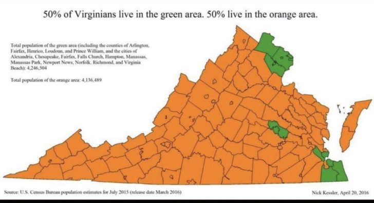 Map : Where Virginians Live… – Infographic.tv – Number one infographics ...