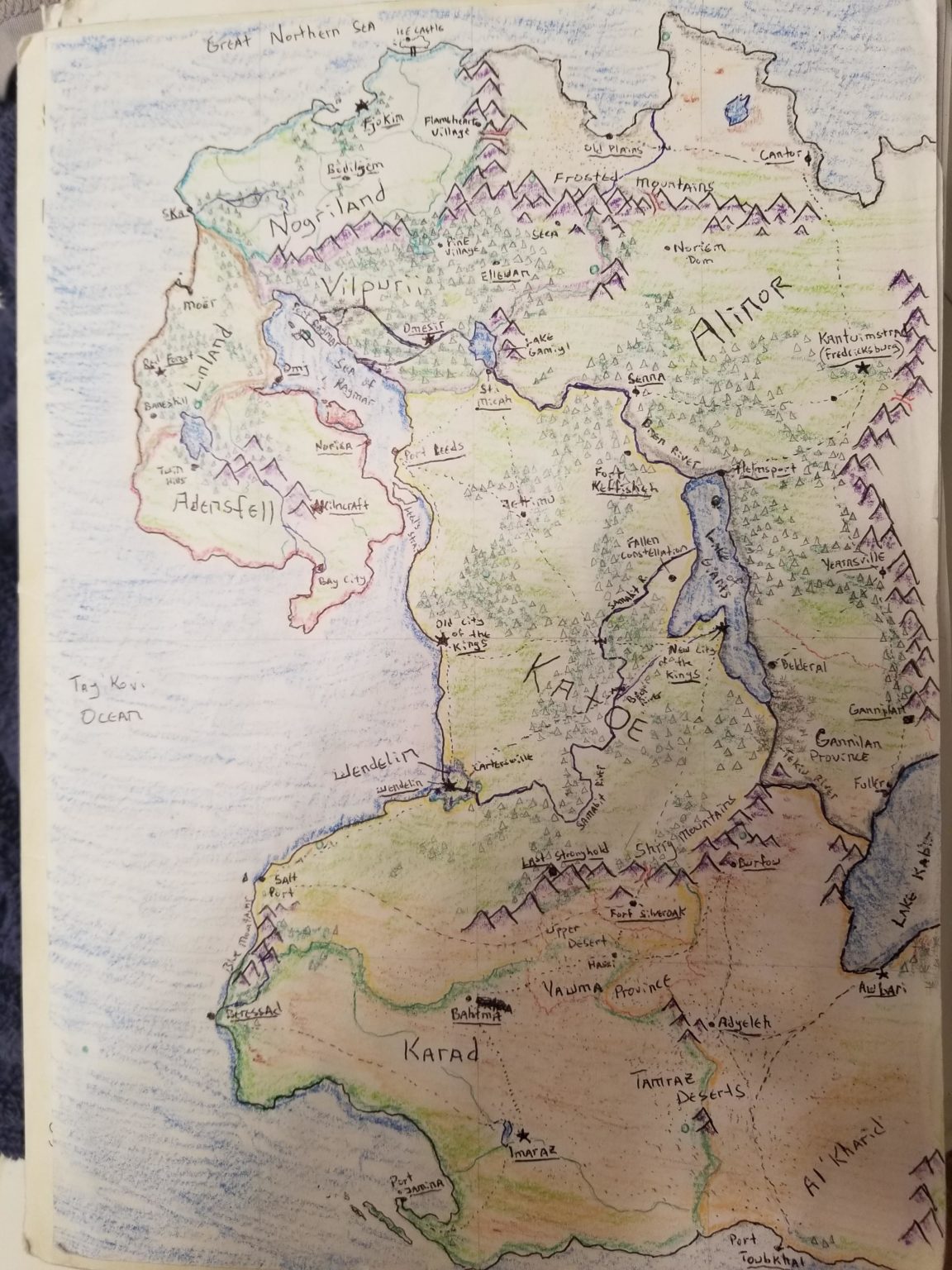 Map : First Geopolitical map I drew of made up world – Infographic.tv ...
