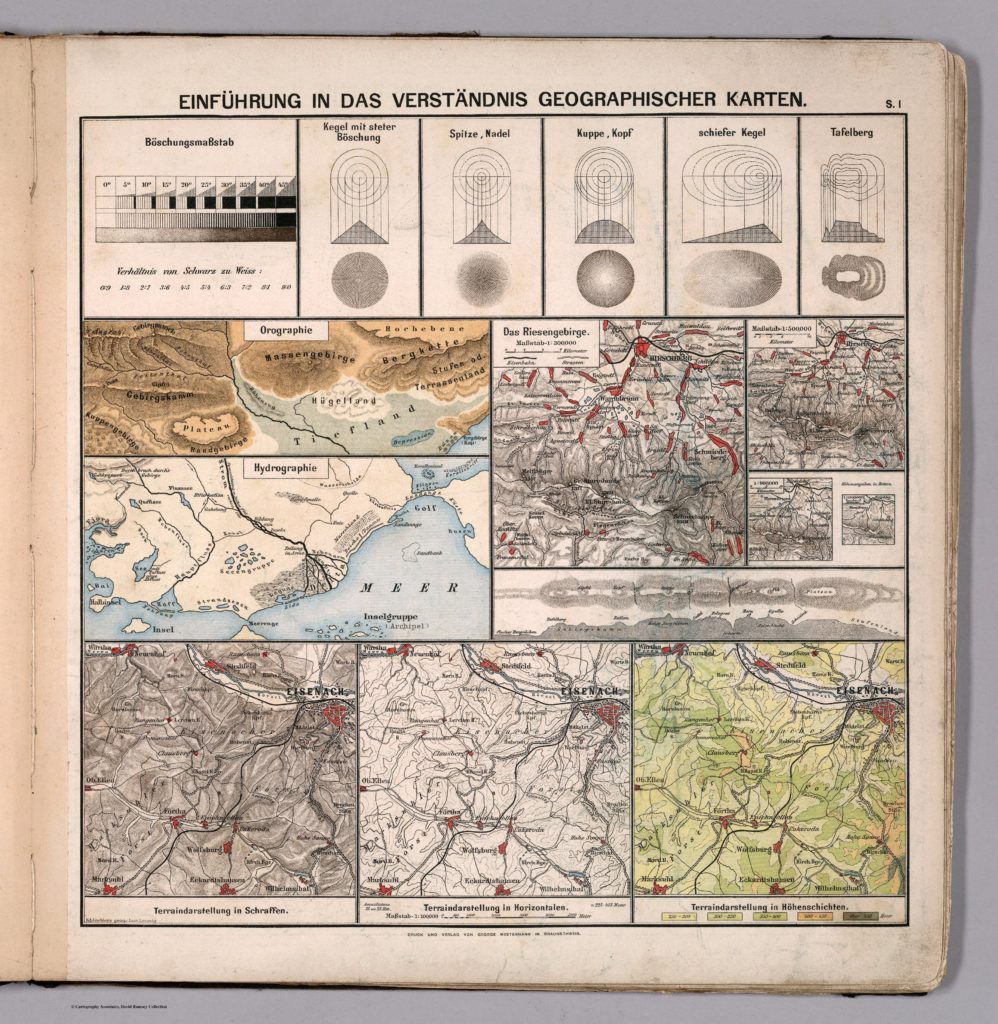 Map : From a German Atlas for Understanding Geography (1883 ...