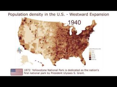 Map : U.S. Population Density (1790–2010) – Westward Expansion ...