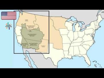 Map : Territorial Evolution of USA – Southwest Expansion (1845-1860 ...