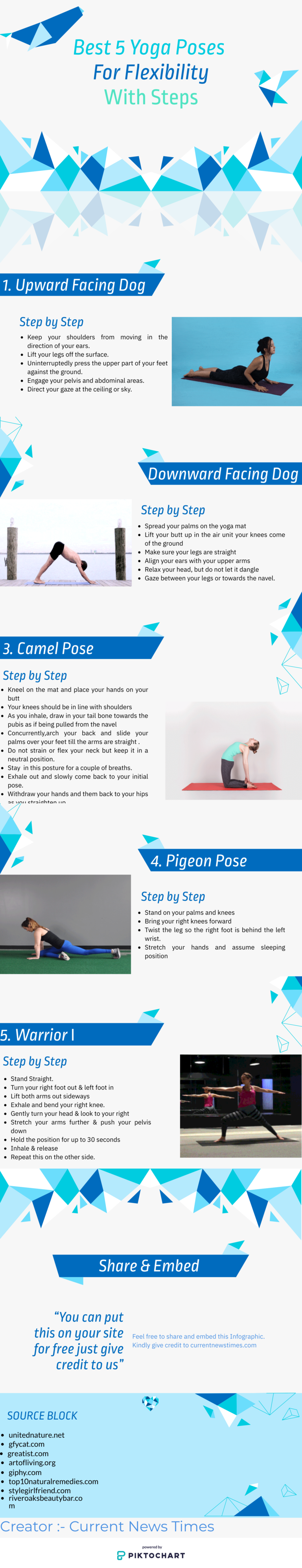 Infographic : Top 5 Yoga Poses To Master Flexibility :) – Infographic ...