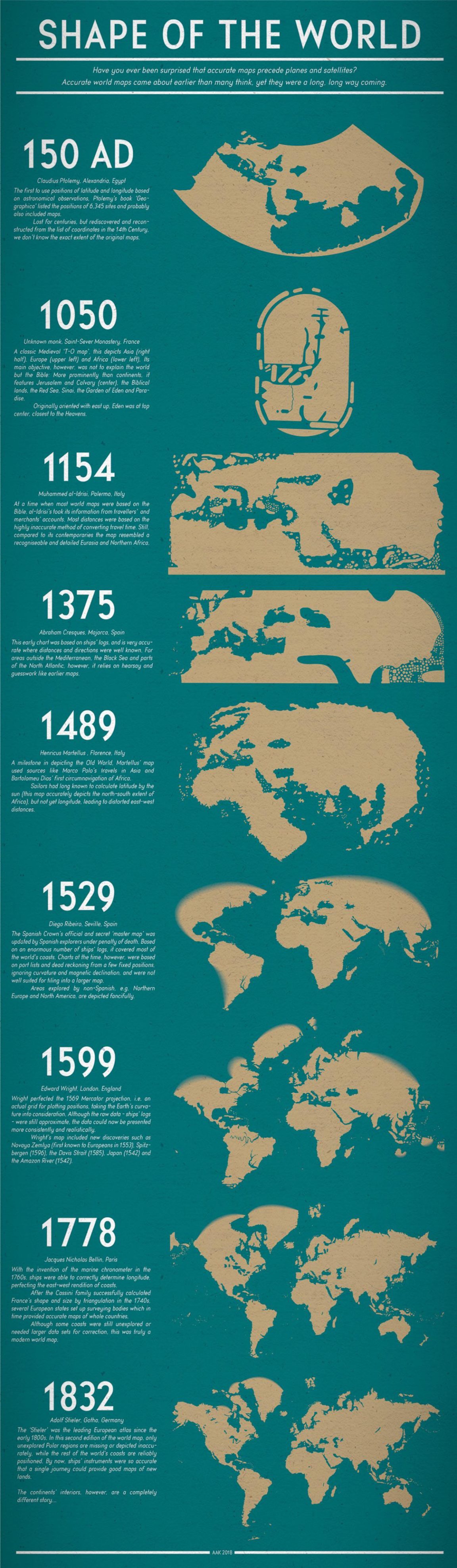 Map : Evolution of world maps cred. visualcapitalist.com – Infographic ...