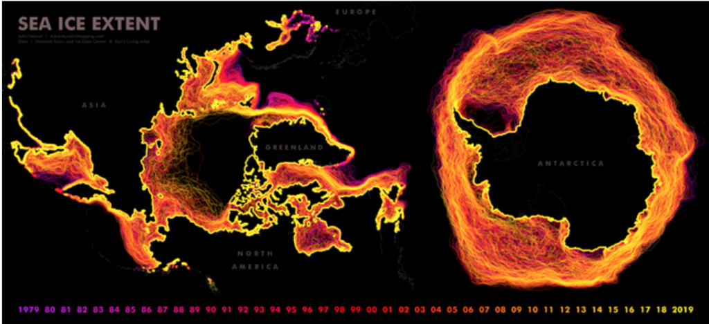 Map : Sea Ice Extent – Infographic.tv – Number one infographics & data ...