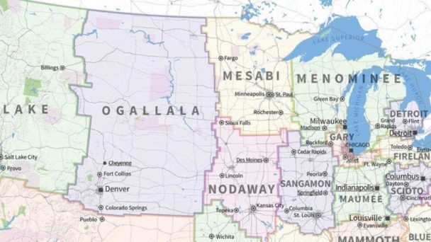 Map : U.S. map redrawn so states have equal populations – Infographic ...