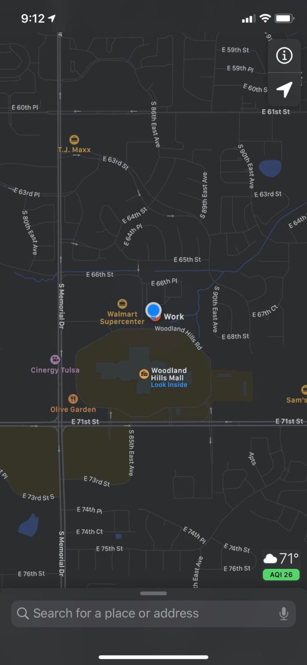 Map : iPhone iOS 13 Dark Mode Maps – Infographic.tv – Number one ...