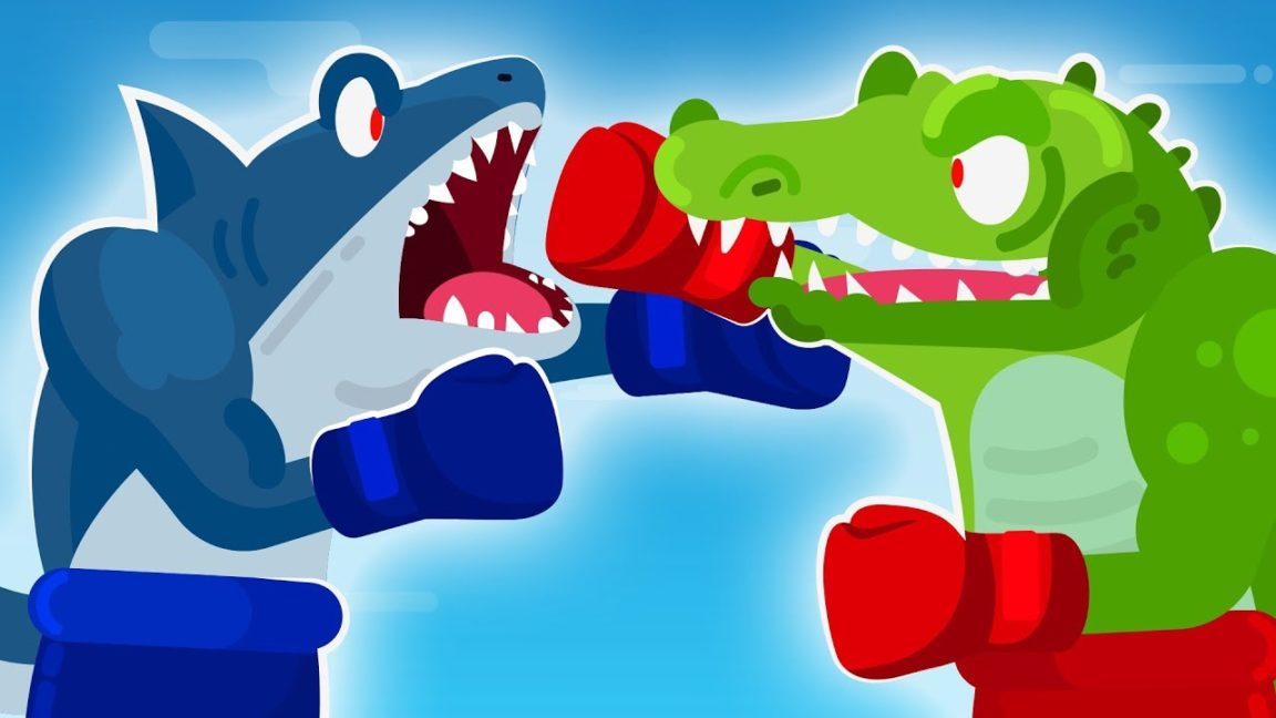 Video Infographic : CROCODILE vs GREAT WHITE SHARK - Who Would ACTUALLY ...
