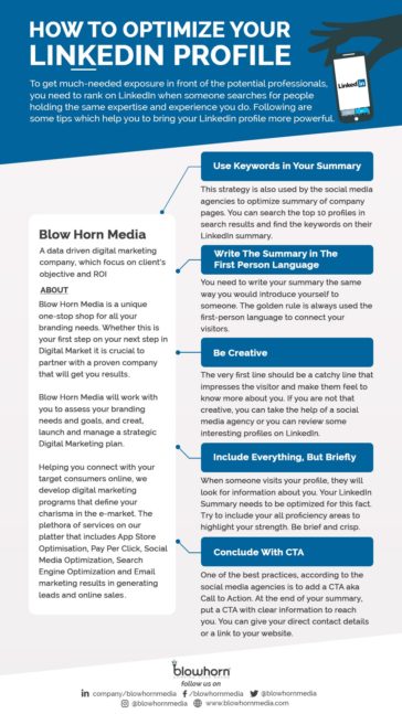 Infographic : How to Optimize Your LinkedIn Profile? – Infographic.tv ...