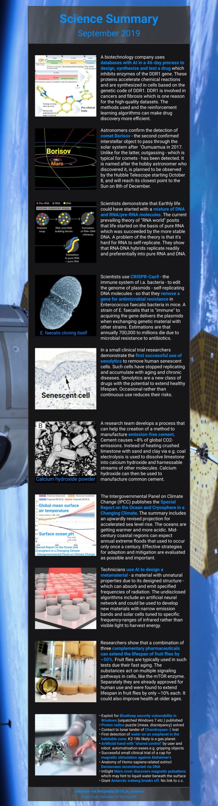 Infographic : Science Summary for September - Infographic.tv - Number ...