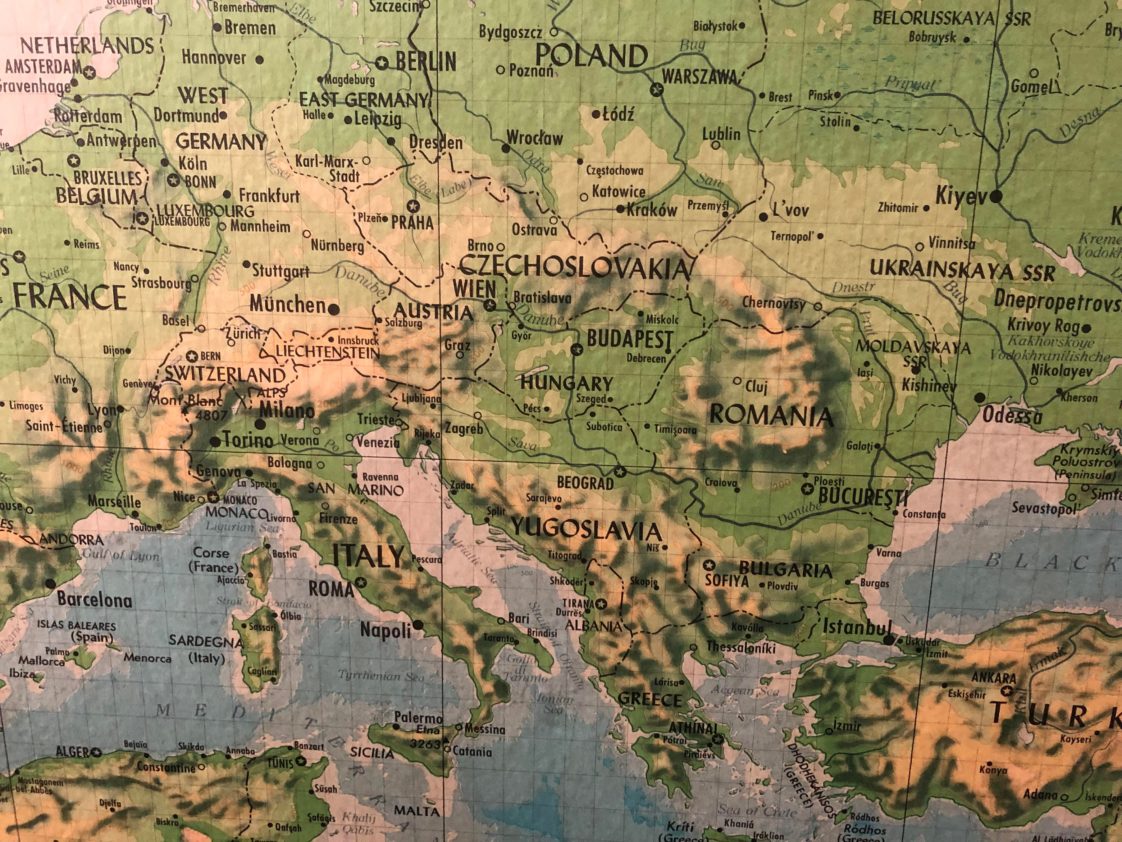 Map : 1970-1980’s map of East Europe - Infographic.tv - Number one ...