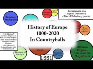 Map : Map of Europe over the past 1000 years made of countryballs ...