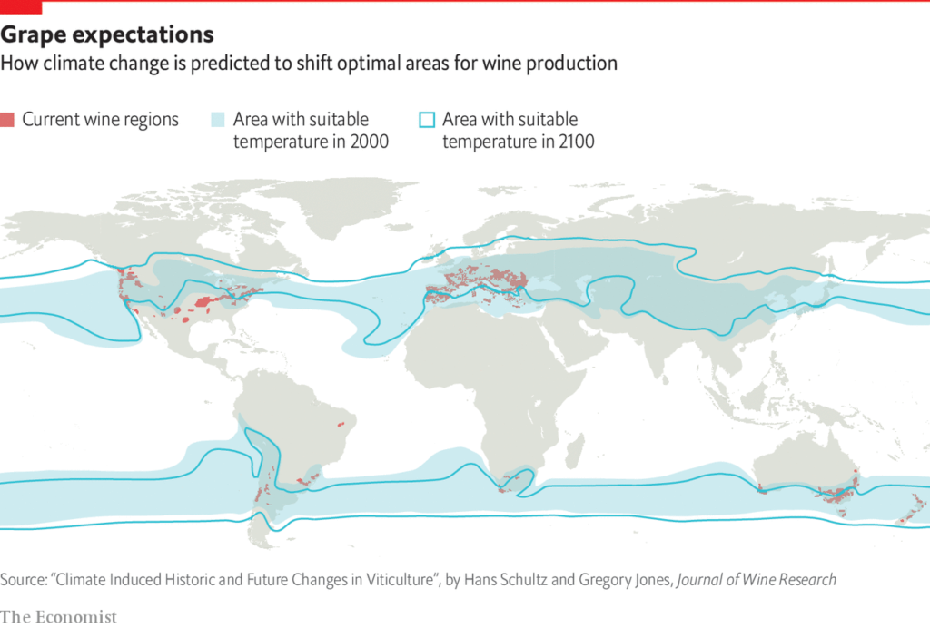 Infographic : Daily chart from The Economist: Climate change is forcing ...